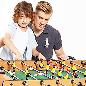 GAOSHENGWUJINGD Foosball Table Game Table Rally and Roar Foosball Table Game Multi Person Table Soccer Adults, Families - Recreational Foosball Games Game Rooms, Arcades, Bars, Parties, Family Night