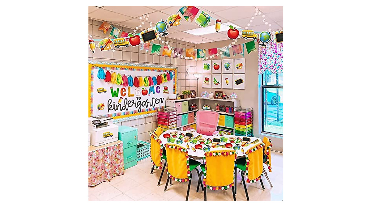 Lovhome 54-Piece Back to School Cutouts for Classrooms