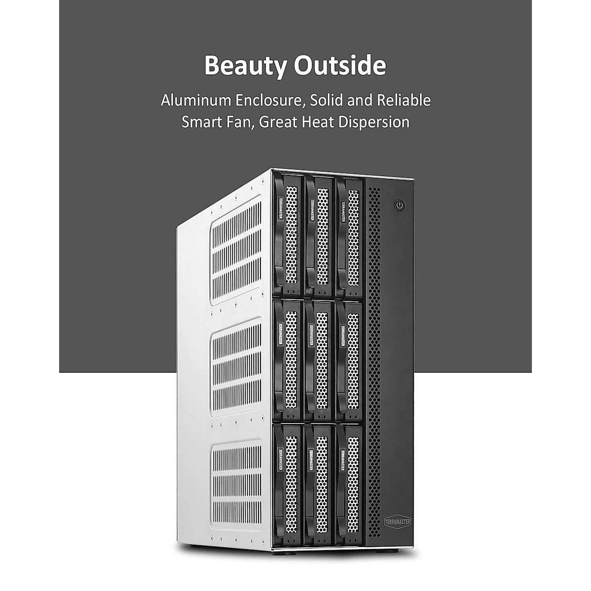 TERRAMASTER 2.5GbE NAS Server 9Bay T9-423 - DDR4 8G RAM