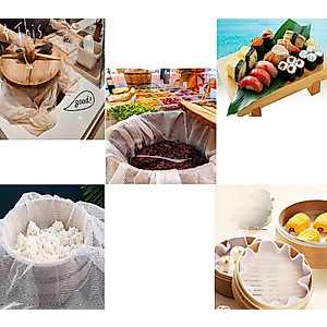5PCS Rice Net,Cooking Cloth,Sushi Rice Cooking Net,Rice Cooker Napkin,Sushi Rice Cooking Napkin,Reusable Commercial Rice Net Napkin
