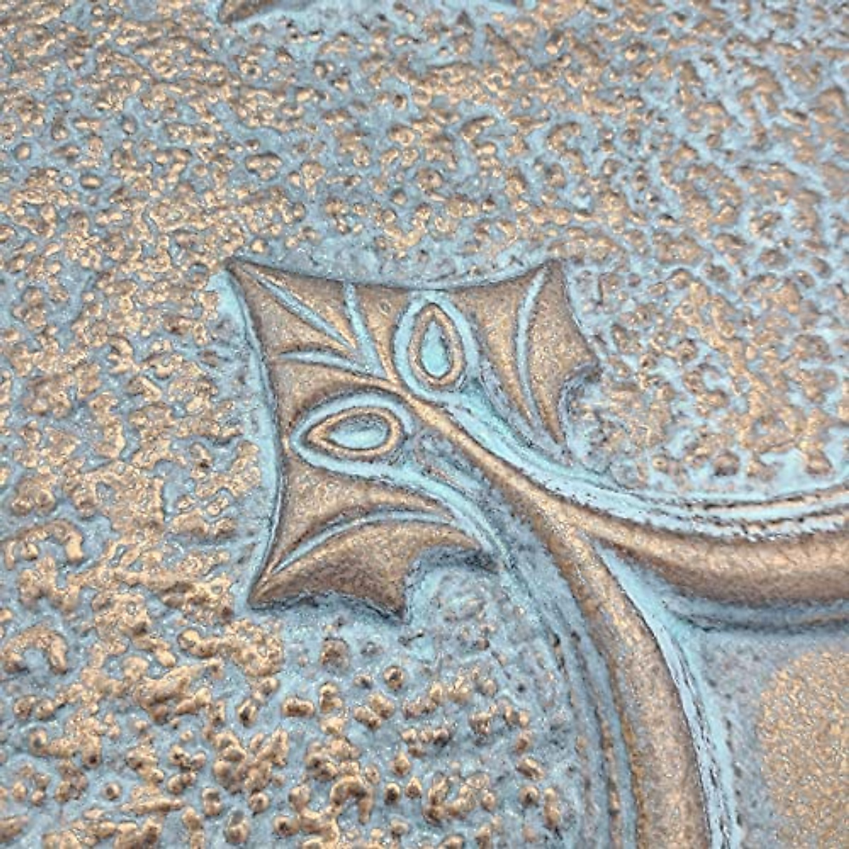 TD35 Weathered Copper PVC Ceiling tile, Box of 10 2'X2' Glue up/Drop in Tiles, covers 40 sq.ft. Easy to install, great for DIY project. Gorgeous antique look ceiling, ideal for pubs, restaurants etc.