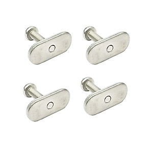 Douzime M5x20 Rail Track Screws Track Nuts Stainless Steel Screws Nuts Hardware Replacement Kit Accessories for Kayak Canoes Boats Rails Watercraft 4 Pack