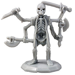 Monster Protectors 56 Unpainted Fantasy Mini Figures- All Unique Designs- 1" Hex-Sized Compatible with DND Dungeons and Dragons, Pathfinder and RPG Tabletop Games- Features Goblins, Gnolls, Skeletons