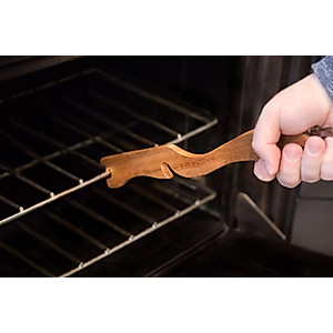 Ironwood Gourmet Ipswich Oven Rack Push/Pull, Acacia Wood Brown 0.5 x 1.5 x 13 inches