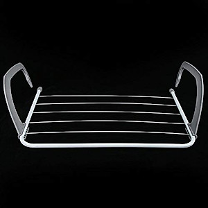 TOPINCN Balcony Retractable Folding Clothes Drying Rack Foldable Clothes Hanger for Indoor Outdoor Space Saver Racks