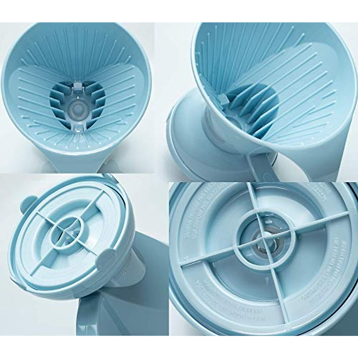 Clever Coffee Dripper Macaron Blue Coffee Maker Safe BPA Free Plastic Hassle-Free Ways Make Manual Pour Over Coffee & Cold Brew (Large)