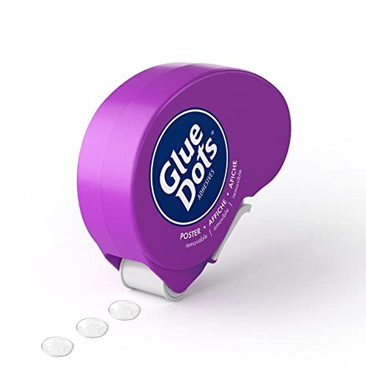 Glue Dots Dot N' Go Glue Dot Dispenser Project Pack with 200 Permanent, Poster, and Removable Double-Sided Adhesive Craft Dots Each, 3/8-Inch