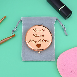 Funny Gifts for Women Compact Makeup Mirror for Sister Daughter Fun Birthday Gifts for Women Funny Saying Gifts for Women Sarcastic Gifts for Her Folding Makeup Mirror Christmas Retirement Gifts