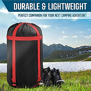 Zone Tech Convertible Queen Size Sleeping Bag with Camping Pillow Outdoor Accessories
