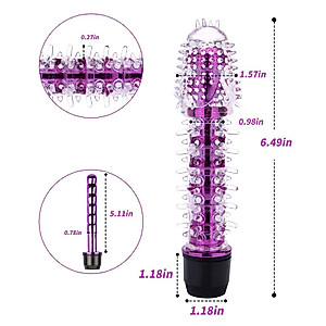 Tentacled Moderate Purple Handheld Multi-Mode Silicone Suction Cup Realistic Classic Wand to Use with Your Partner at Night - XjmFj26-3