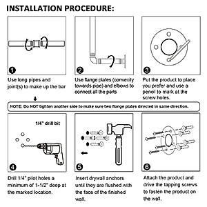 HouseAid 48 Inch Industrial Pipe Towel Bar, Farmhouse Iron Hand Towel Holder, Vintage Style Towel Rod for Bathroom, Wall Mounted, Antique Silver (Hook Included)