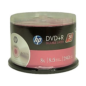 HP DVD+R Double Layer 8X 8.5GB 240min Video, Model: DRDL08050CB, Electronic Store