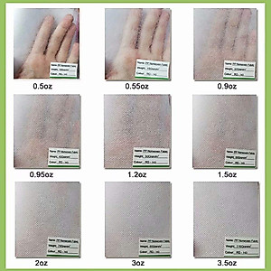 Agfabric Plant Covers Freeze Protection 5'x50' 0.55oz Frost Blankets for Plants Drawstring Bags Shrub Blanket,White