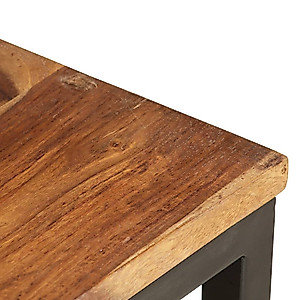 QJBSAVVA Nesting Tables 2 pcs Solid Sheesham Wood,Entrance Table Tray Tables Center Table Low Table Suitable for Meeting Rooms, Reception Rooms, Offices