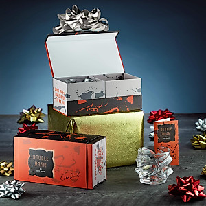 Premium Crystal 11 Oz. Whisky Glasses Set of 2 | Fun "Get a Grip" Design Makes Prime Men's Corporate Gift Idea for Christmas Holiday | For Whiskey, Tequila, Vodka, Rum | Dishwasher Safe - Double Dram