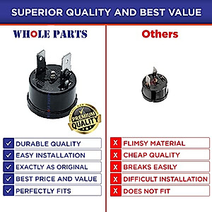 Whole Parts Refrigerator Compressor Overload Protector Part # 6750CL0001D - Replacement & Compatible With Some LG and Kenmore Refrigerators