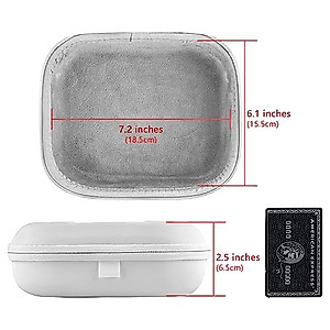 Geekria Shield Headphones Case Compatible with Bose QC45, QuietComfort 35 II, QC25 Case, Replacement Hard Shell Travel Carrying Bag with Cable Storage (White)