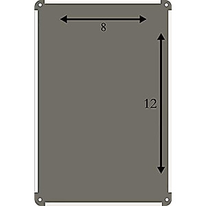 Guadalupe Ross Metal Tin Sign Gone Fishing Back from Hunting Wall Decor Metal Sign 12x8 Inches