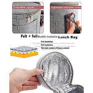 WORTHBUY Stackable Bento Lunch Box Thermal Containers for Hot Food Stainless Steel Leakproof Food Storage Containers with Insulated Lunch Bag for Adult and Office (Green, 3-Layer)