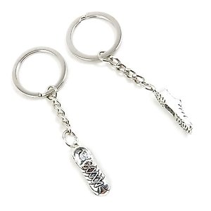 100 Pieces Keychain Keyring Door Car Key Chain Ring Tag Charms Supplies I1EG8L Sports Shoes Sneakers
