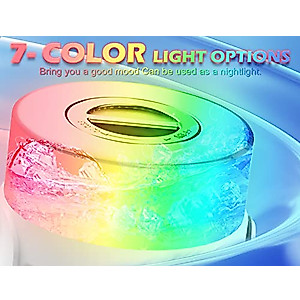 Portable AC Air Conditioner Fan, Evaporative Mini Air Conditioner with 3 Speeds 7 Colors, 600ML Large Water Tank Air Cooler, Misting Humidifier Small Desk Cooler Fan for Room, Home, Car and Office