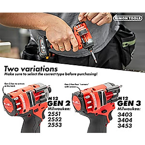 M12 Bit Holder for Milwaukee | Milwaukee Bit Holder for M12 Surge Impact Driver and Drill | Magnetic Bit Holder for M12 | Milwaukee Tool Accessories