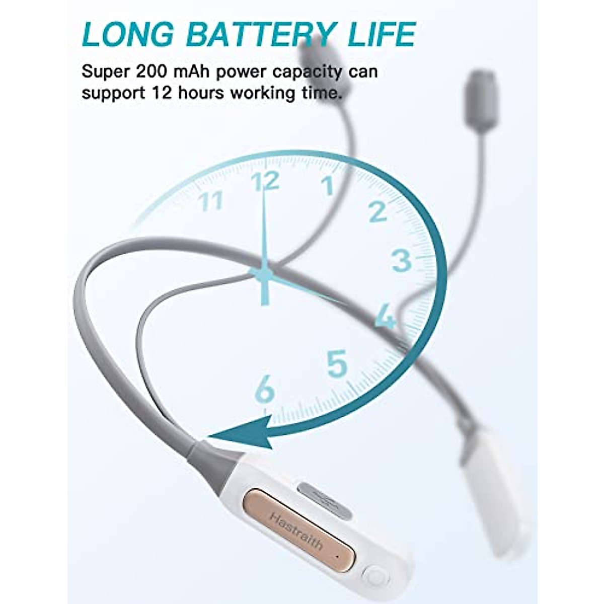 AirPods Strap with Smart Portable Power Supply for AirPods Pro 1, Airpods 1/2/3, Anti-Lost Neck Rope with Charger Power Bank (Not for AirPods Pro 2)