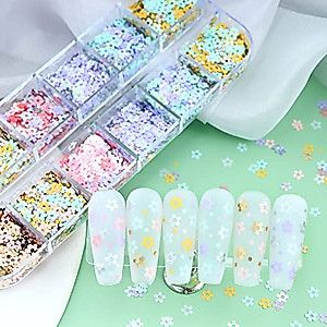 Flower Glitter Resin Fillings Flakes Sequins Epoxy Resin Mold Fillers for DIY Jewelry Making Nail Art Decors