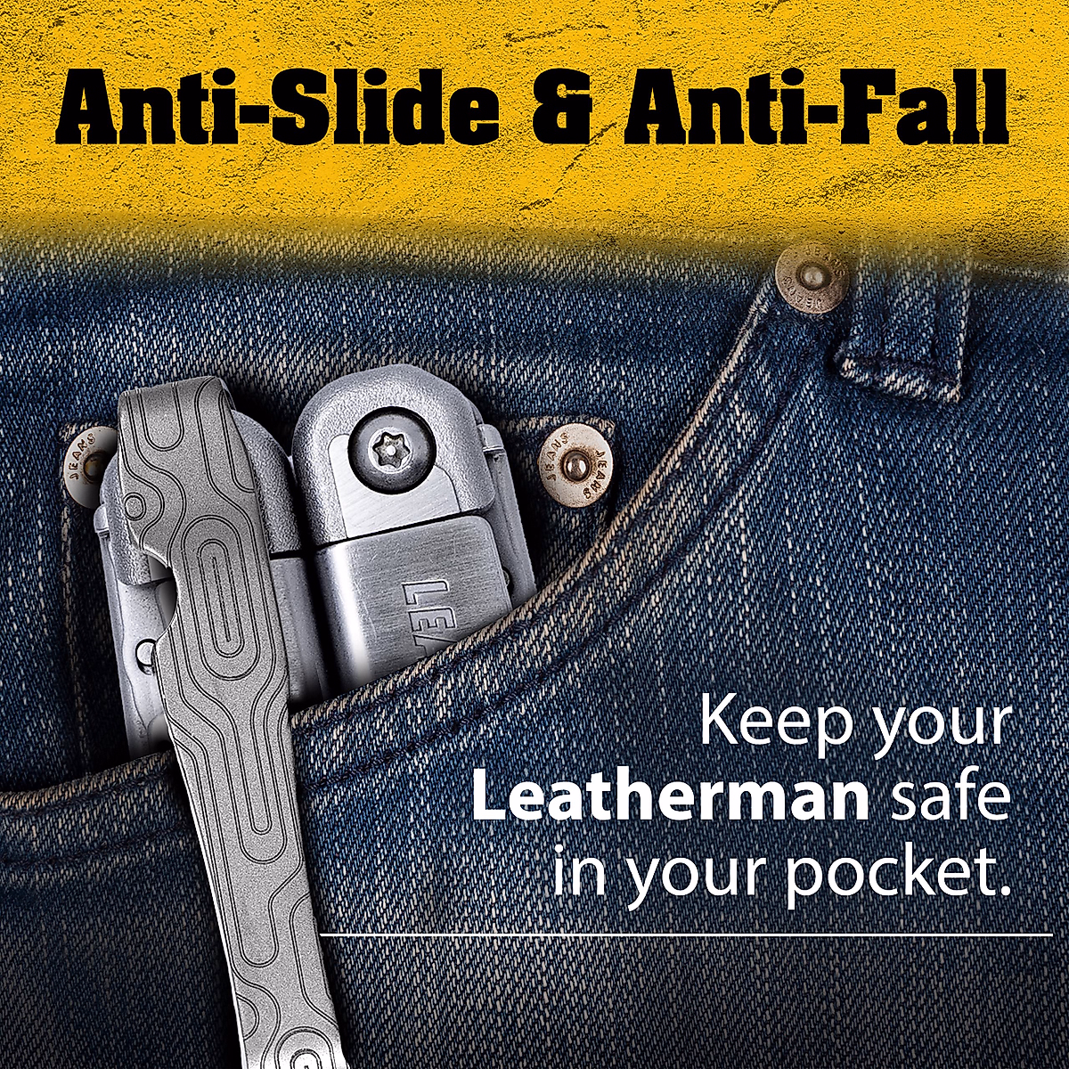 Donk! Pocket Clip for Leatherman Wave, Wave Plus+, Surge & Charge AL, ALX, Ti, XTi - Titanium TC4 - Custom Designs - Quick Release - Extra Carry Options 'Norwegian Wood’