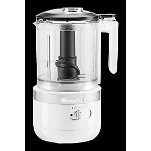 KitchenAid 5 Cup Cordless Food Chopper, White