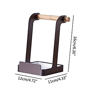 JKPOWER Spoon Pot Lid Shelf Plate Pan Stand Rest Holder Storage Rack Kitchen Utensil Pot Lid Holder White