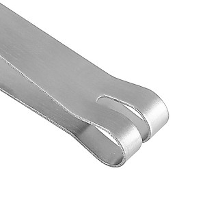 Gavigain Tea Bag Squeezer,Mini Stainless Steel Round Teabag Tongs Silver Tea Bag Strainer Clip Tea Bag Holder for Gripping Ice and Loose Tea Loose Leaf