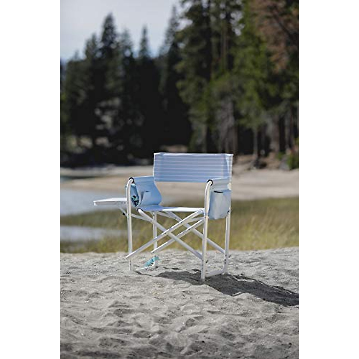 ONIVA - Outdoor Directors Chair with Side Table - Beach Chair for Adults - Camping Chair with Table