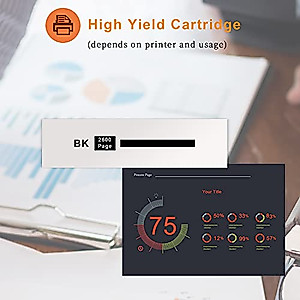 Run Star 1 Pack 786XL Black Remanufactured Ink Cartridge Replacement for Epson 786XL T786XL use for Epson Workforce Pro WF-4630 WF-5620 WF-5110 WF-4640 WF-5690 WF-5190 Printer (1 Black)