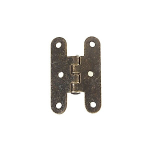 MEZUMI Antique Wooden Box Hinge Metal Furniture Hinge Box Cabinet Jewelry Box Invisible Hinge Hardware