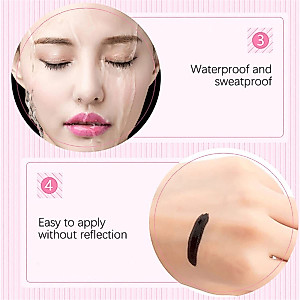 Waterproof Invisible Double Eyelid Tape - 1200 Pieces Natural Fiber Eyelid Lifter Strips, Eye Lift Tape for Droopy Lids, 2 Rolls Invisible Eye Stickers, Big Eye Decoration