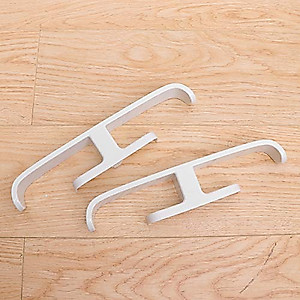 DOITOOL Shoe Rack, 5PCS Sticky Door Shoes Storage Rack Hanging Hangers Plastic Wall Mounted Slippers Holder Organizer for Bathroom Hallway (White)