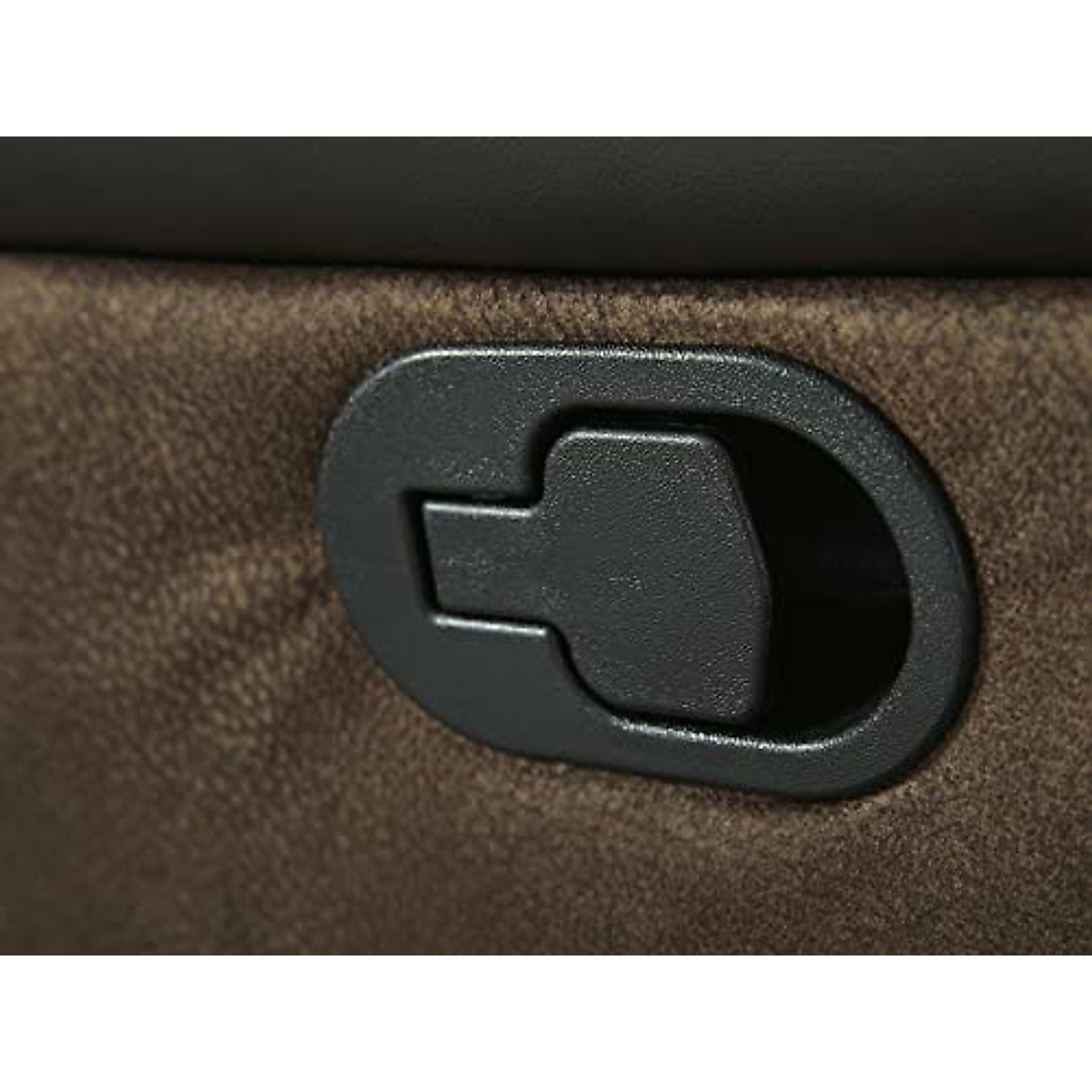 Signature Design by Ashley Woodsway Traditional Pull Tab Reclining Loveseat, Brown