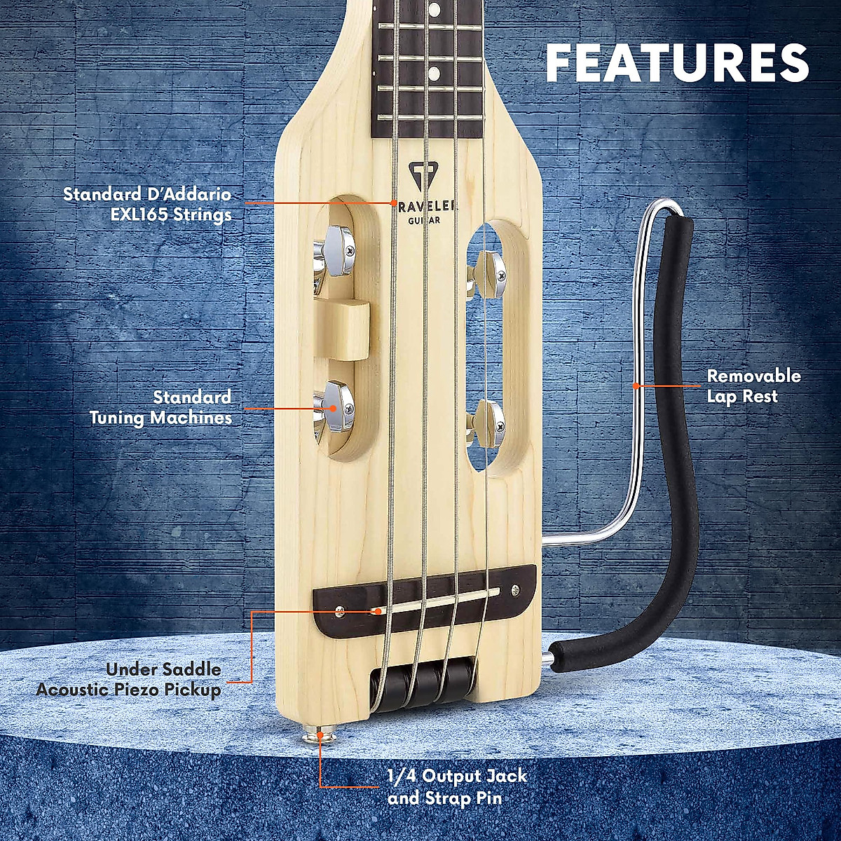 Traveler Guitar Ultra-Light Maple Bass Guitar