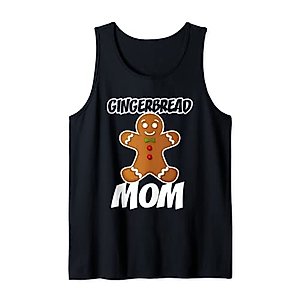 Gingerbread Mom Christmas Stocking Stuffer Tank Top