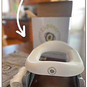 The Only Travel Potty Seat With Compartment Pockets, 2 in 1 Sturdy and Strong Light Weight, Its White Seat Makes It Look Like A Real Toilet. It's Great For Babies, Toddlers, and School Aged Children.