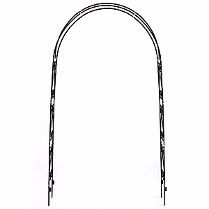 DOEWORKS Garden Arch,Garden Arbor for Various Climbing Plant, Outdoor Garden Lawn Backyard, 3' 11''Wide x 7' High, Black