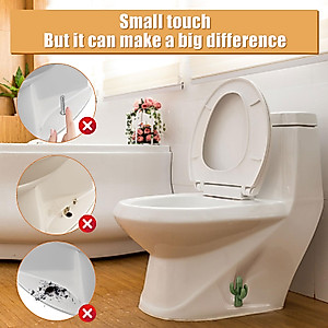 2pcs Toilet Bolt Caps, Ceramic Cute Cactus Covers Toilet Bolts Toilet Bolt Covers Easy installation Toilet Bowl Caps Set for Bathroom Decor