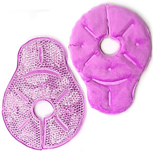 Reusable Breast Therapy Pack, Breast Ice Packs, Breastfeeding Essentials, for Breastfeeding Relief, Nursing Pain, Engorgement, Swelling Augmentation, Mastitis, Mastectomy Recovery, 2 Pack, Purple