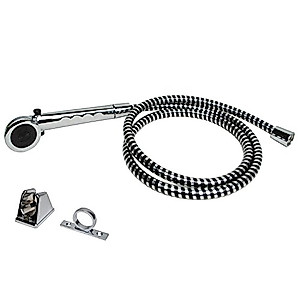 Laguna Brass 3210ACP/4120CP RV Replacement Non-Metallic Two Handle 4" Tub Diverter with Matching Hand-Held Shower Set, Chrome Finish