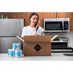 Bumroll Made in USA, 24 Premium Earth Friendly Recycled Toilet Paper Rolls - Soft, Absorbent & Eco-Friendly Bathrooms Tissue Rolls for Home & Office - Septic Safe & RV-Friendly - Bulk Toilet Paper