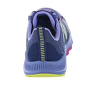 New Balance Women's Dynasoft Nitrel V4 Trail Running Shoe, Blue/Yellow/Pink, 10