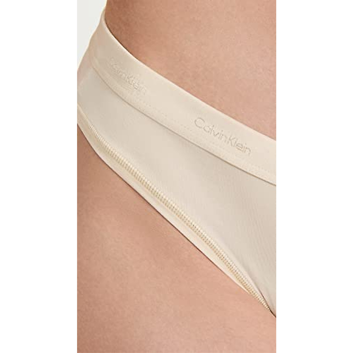 Calvin Klein Women's Form to Body Bikini Panty, Stone, 2X