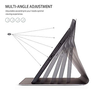 All-New HD 8 Plus Tablet Case, Kindle Fire HD 8 Case 10th Generation 2020 Folding Stand PU Leather Slim Smart Cover with Auto Wake/Sleep for Amazon Fire Tablet 2020, Moon Star Galaxy Floral