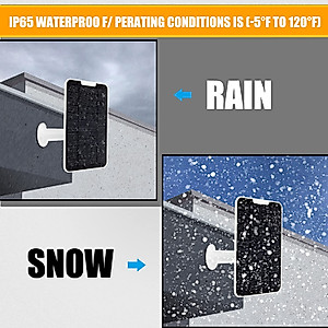 Wztepeng 4W Solar Panel, Adjust in 360 Degree, Compatible with Arlo Go 2 Arlo Ultra/Ultra 2/Arlo Pro 3/Pro 4 only, IP65 Water & Dustproof Design with 13.1 Outdoor Power Charging Cable (2 Pack)